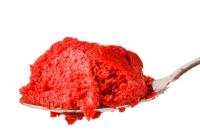 China Red Color Tomato Paste Commercial Use In Brix 36 - 38% In Cold Break In Drum 400g for sale