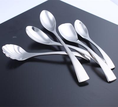 China Elegant high quantity Stainless steel cutlery/flatware/spoon/long handle spoon for sale