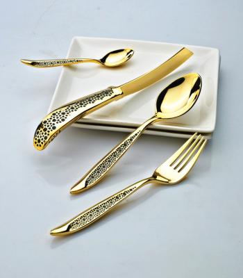 China NC-999 Royal high quantity gold Stainless steel cutlery/flatware set/hotel cutlery for sale