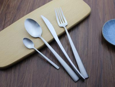China NC686 high quantity 18/10 brushing stainless steel cutlery/flatware set for sale