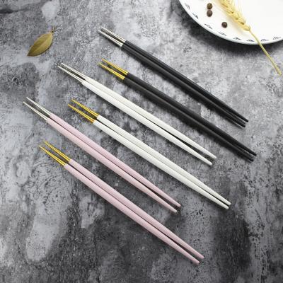 China High Quality Korea Hot Sale Resin Chopstick/Stainless Steel Chopsticks With Colors/Kitchenware for sale