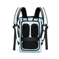 China Laptop RPET Backpack Portable Roll Top Travel Backpack With Breathable Back Padding for sale