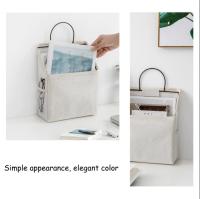 China Wall Mount Linen Cotton Hanging Storage Bags ‎For ‎Bathroom Kitchen for sale