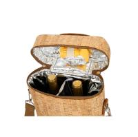 China Unisex Waterproof Cork Wine Bag Carrier Eco Friendly With Interlayer for sale
