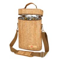 China Unisex Waterproof Cork Wine Bag Carrier Eco Friendly With Interlayer for sale