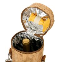 China Recycled Wine Cooler Bags Waterproof With Zipper Hasp Closure for sale