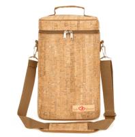 China 4 Bottle Insulated Wine Carrier Bag Waterproof Cork Cooler Bags for sale