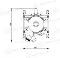 China 118L Drum Cyclone Wood Dust Collector Filter 125mm Inlet for sale