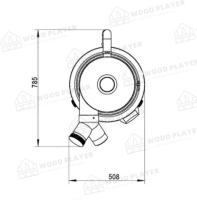 China Cast Iron Woodshop Dust Collector 118L Drum 500x850mm Collection Bag for sale