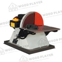 China 750W 12 Inch Wood Disc Sander 400x225mm Table Woodworking Sanding Machine for sale