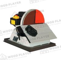 China 750W 12 Inch Wood Disc Sander 400x225mm Table Woodworking Sanding Machine for sale
