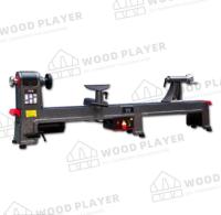 China 14x20 Inch Electronic Variable Speed Wood Lathe 750W 1200-3200RPM with Delta Inverter for sale