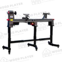 China 14x20 Inch Electronic Variable Speed Wood Lathe 750W 1200-3200RPM with Delta Inverter for sale