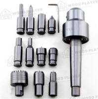 China Solid Steel Revolving Center System MT2 12PCS Set with Interchangeable Points Alu Box for sale