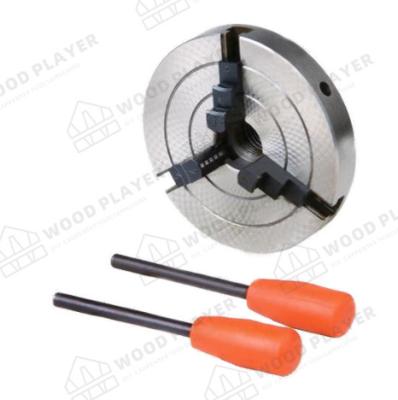 China OEM 6'' Reversible 3 Jaw Self Centering Chuck Scroll Chuck For Wood Lathe for sale