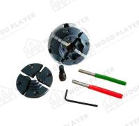China 4 Inch 4 Jaw Self Centering Chuck 28kN Woodworking Lathe Parts 3000rpm for sale