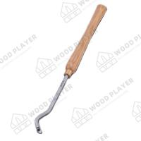 China Wood Lathe Chisel Chrome Vanadium Steel Blade 10x210mm 300mm Handle Woodworking Tool for sale