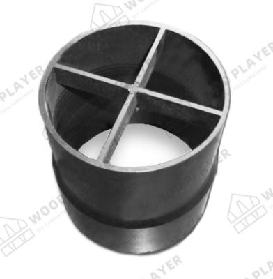 China Black Plastic Cross Adaptor for 100mm Outlet Woodworking Machine Parts WPEA-100 for sale