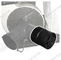 China Black Plastic Cross Adaptor for 100mm Outlet Woodworking Machine Parts WPEA-100 for sale