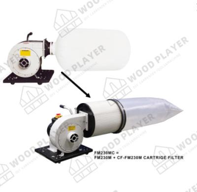 China Woodworking Machine Parts WPEA-FM230M Optional Cartridge Filter with Plastic Bag 1 Micron 340mm Drum for sale