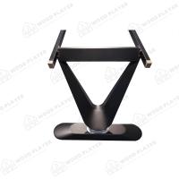 China Wrought Iron Crossed Steel Patio Table Legs Wood Grain 60mm Bottom Diameter for Dining Table for sale