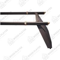 China X Shape Industrial Metal Bench Legs 1470-2090mm Wrought Cast Iron Furniture Hardware for sale
