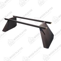 China X Shape Industrial Metal Bench Legs 1470-2090mm Wrought Cast Iron Furniture Hardware for sale