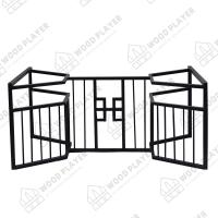 China Heavy Duty Cast Iron Coffee Table Legs 800lbs Load Capacity 200x80x73mm Industrial Steel Furniture Legs for sale