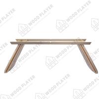 China Black Brushed Powder Coating Wrought Cast Iron Square Desk Leg 710mm Height Industrial Bench Frame for sale