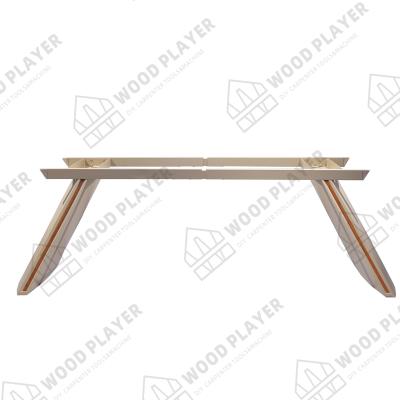 China Black Brushed Powder Coating Wrought Cast Iron Square Desk Leg 710mm Height Industrial Bench Frame for sale