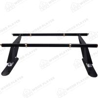 China Wrought Iron Crossed Steel Patio Table Legs Wood Grain 60mm Bottom Diameter for Dining Table for sale
