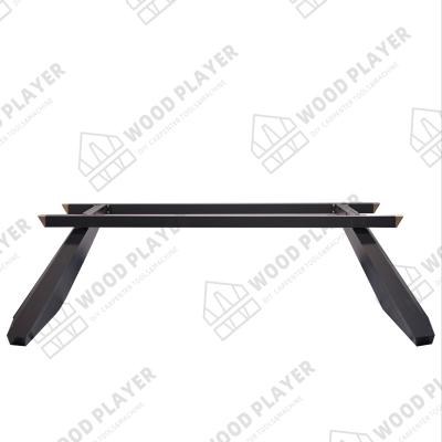 China X Shape Industrial Metal Bench Legs 1470-2090mm Wrought Cast Iron Furniture Hardware for sale