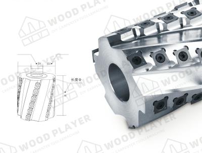 China Woodplayer Spiral Cutterhead for Woodworking Machine 360 Degree Cutting Low Noise TCT Blade for sale