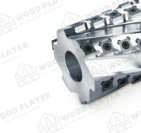 China Woodplayer Spiral Cutterhead for Woodworking Machine 360 Degree Cutting Low Noise TCT Blade for sale