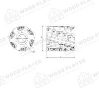 China OEM ODM Woodworking Machine Blades Cutting Head 15x15x2.5mm for Wooden Player for sale