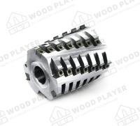 China 40Cr Alloy Steel Heavy Cutting Spiral Cutter Head 14x14x2.0mm for Thickness Planer for sale