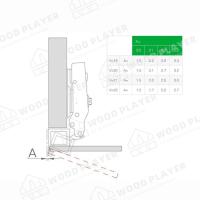 China EN15570 Fix On Soft Closing Door Hinge Hydraulic Dampening 35mm Cup 100° Opening for sale