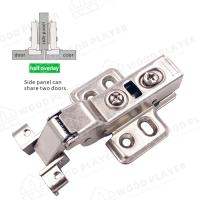 China EN15570 Fix On Soft Closing Door Hinge Hydraulic Dampening 35mm Cup 100° Opening for sale