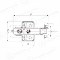 China 100 Degree Soft Close Clip On Hydraulic Concealed Hinges 28mm Cup Furniture Hardware for sale