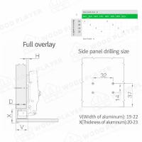 China 100 Degree Soft Close Clip On Hydraulic Concealed Hinges 28mm Cup Furniture Hardware for sale