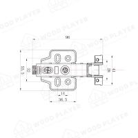 China CE 19-22mm Width Cabinet Concealed Hinges Soft Close Hydraulic Hinge for Aluminum Frame Door for sale
