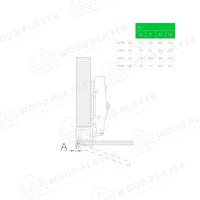 China CE 19-22mm Width Cabinet Concealed Hinges Soft Close Hydraulic Hinge for Aluminum Frame Door for sale