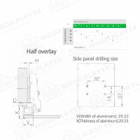China OEM Soft Close Clip On Door Concealed Hinge 28mm Cup 100 Degree Furniture Hardware for sale