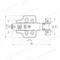 China Zinc Alloy Clip On Soft Close Hinge for Kitchen Cabinets 100 Degree Opening for sale