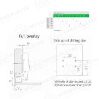 China Zinc Alloy Clip On Soft Close Hinge for Kitchen Cabinets 100 Degree Opening for sale