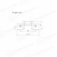 China 22-28mm Thick Aluminum Frame Soft Close Hydraulic Hinge 100 Degree Clip-on Cabinet Hinge for sale