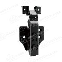 China 22-28mm Thick Aluminum Frame Soft Close Hydraulic Hinge 100 Degree Clip-on Cabinet Hinge for sale