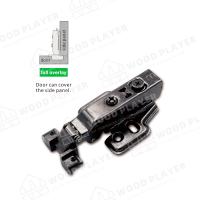 China 22-28mm Thick Aluminum Frame Soft Close Hydraulic Hinge 100 Degree Clip-on Cabinet Hinge for sale