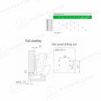 China Soft Close Hydraulic 165 Degree Cabinet Hinge 35mm Cup Nickel Plated for sale