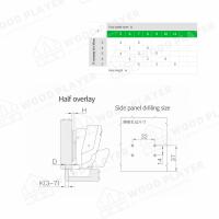 China Soft Close Hydraulic 165 Degree Cabinet Hinge 35mm Cup Nickel Plated for sale